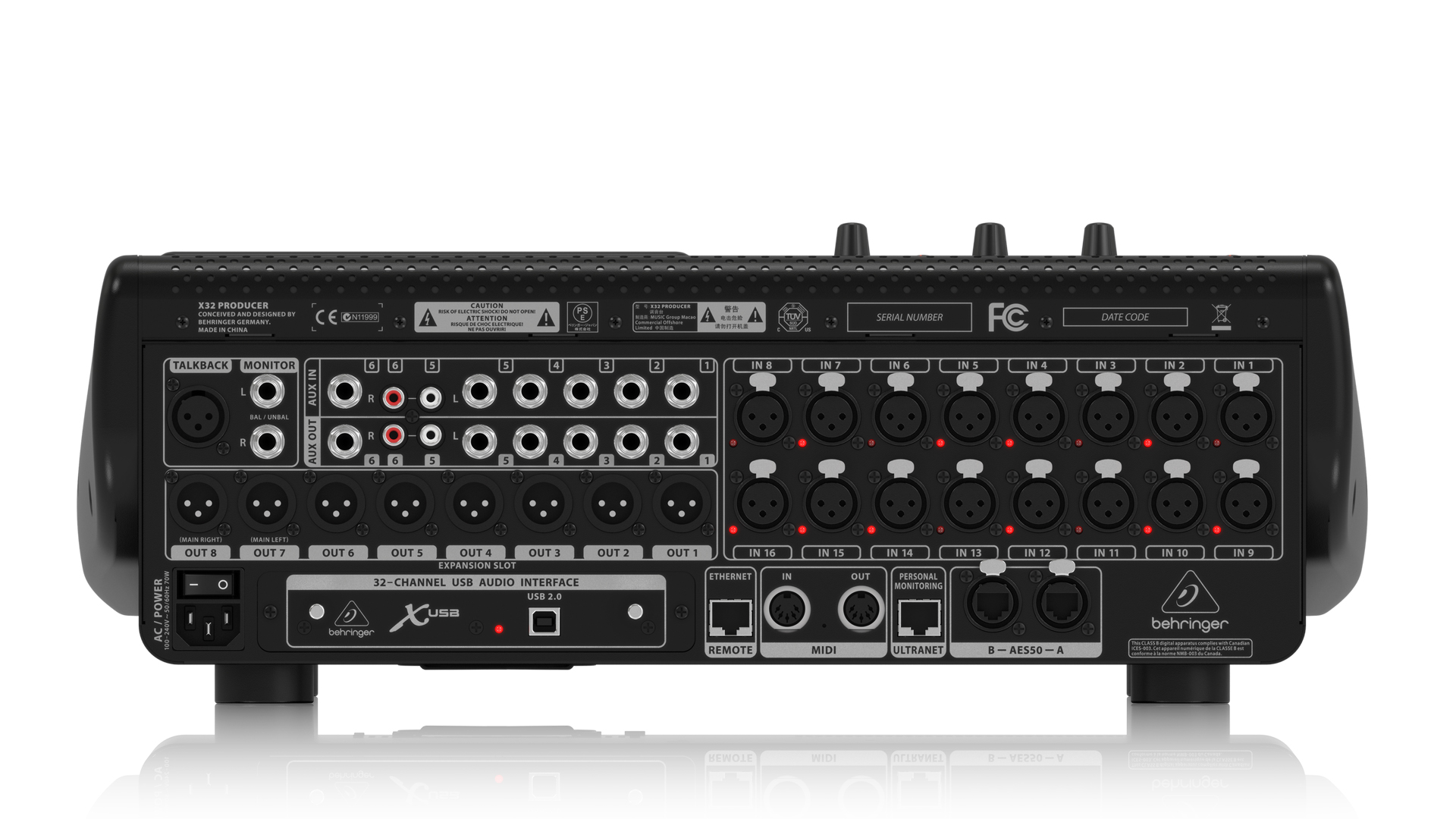 Behringer X32 Input Options - dBB Audio